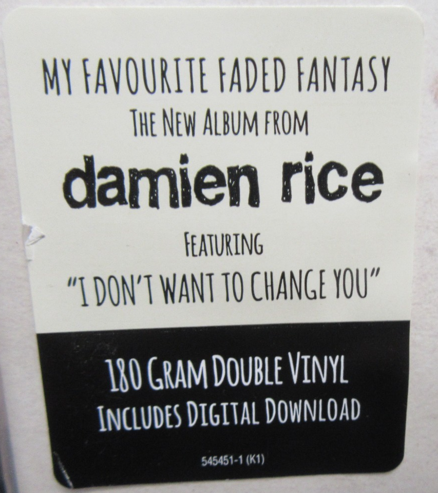 DAMIEN RICE 180 GRAM VINYL 2 LP SET "MY FAVOURITE FADED FANTASY" STILL ...