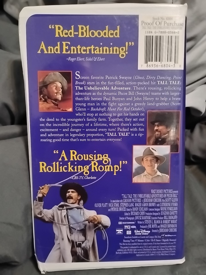 Tall Tale: The Unbelievable Adventure (VHS, 1996) 786936680430| eBay