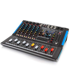 Pyle 6-Channel Bluetooth Studio Audio Mixer - DJ Sound Controller Black ...