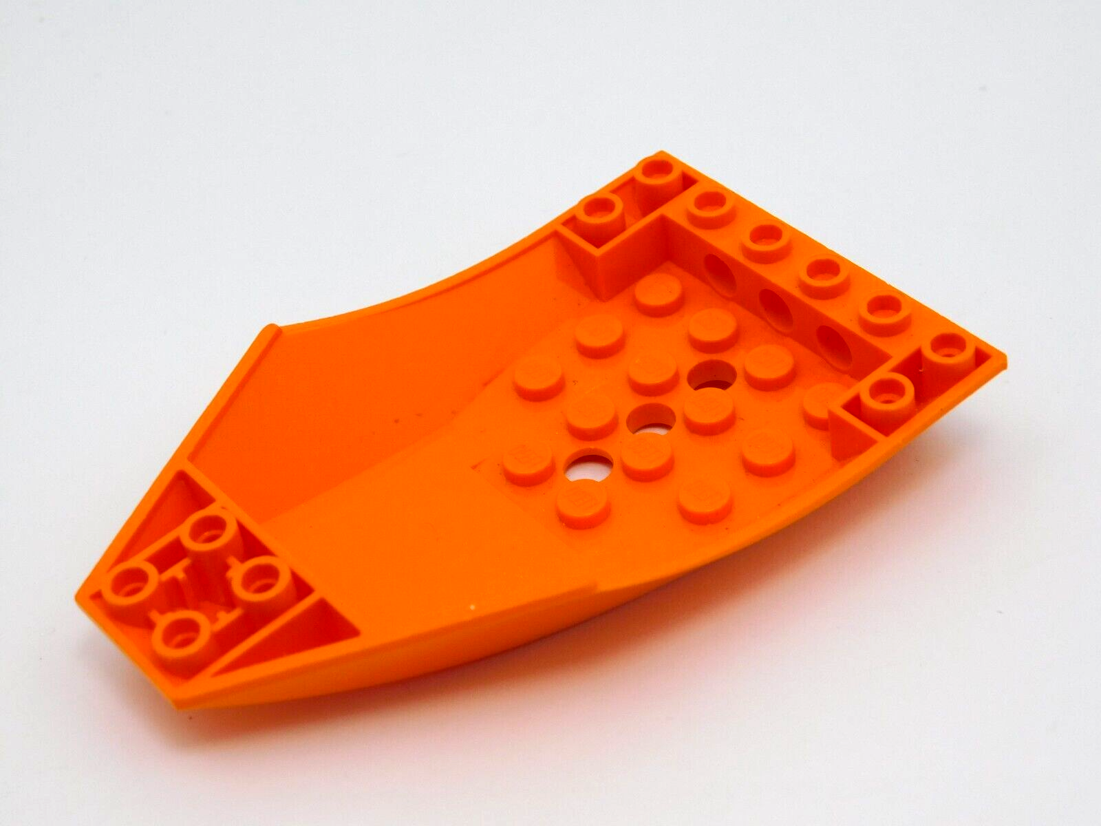 2 LEGO Orange Cockpit Wedge Slope Curved Inverted 6 x 10 River Heist ...