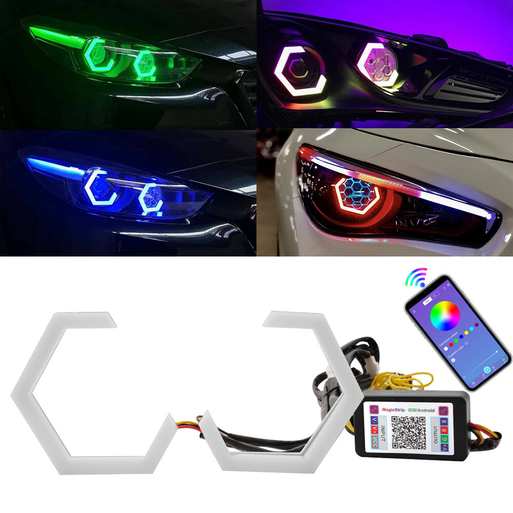 Angel Eyes Headlights Motorcycle