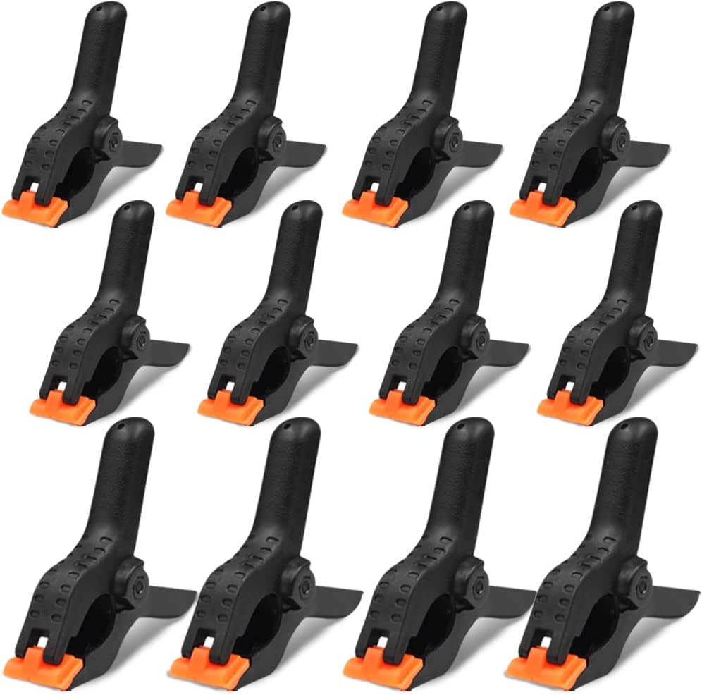 12 Pack 3.5-Inch 4.5-Inch Heavy Duty Plastic Spring Clamps for Crafts ...