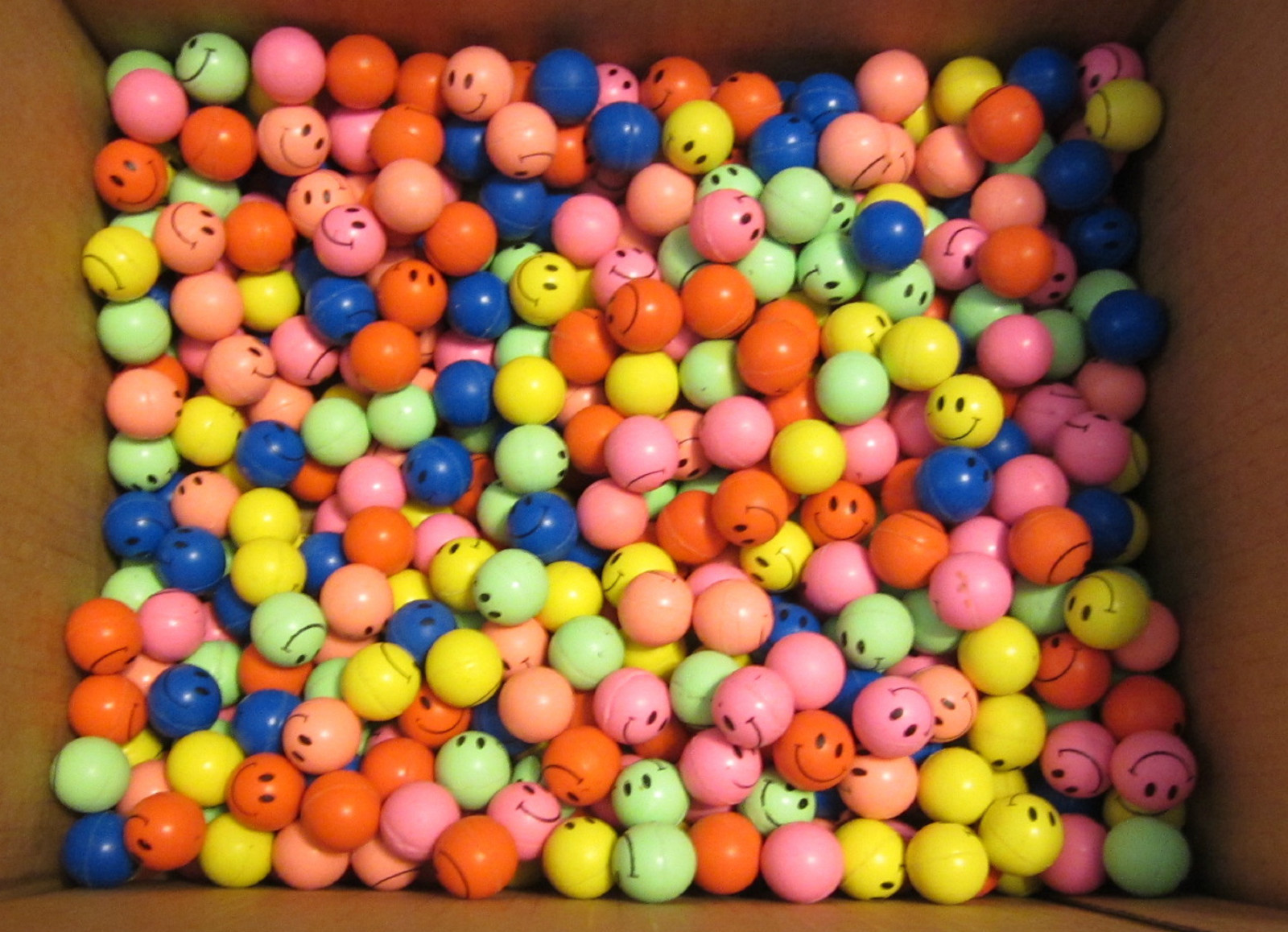 Buy 10 Smile Face Super High Bounce Balls 27mm 1 Hi Bouncy Superball ...
