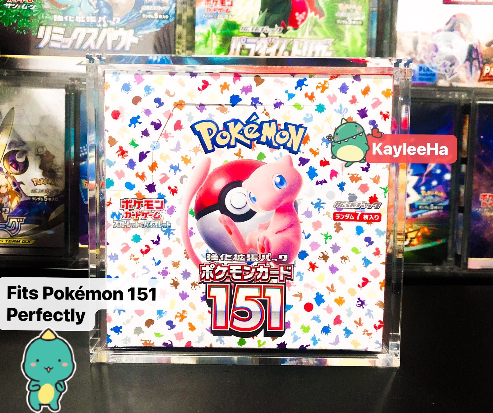 JAPANESE Pokemon Box - ACRYLIC Protective Booster Standard Case ...