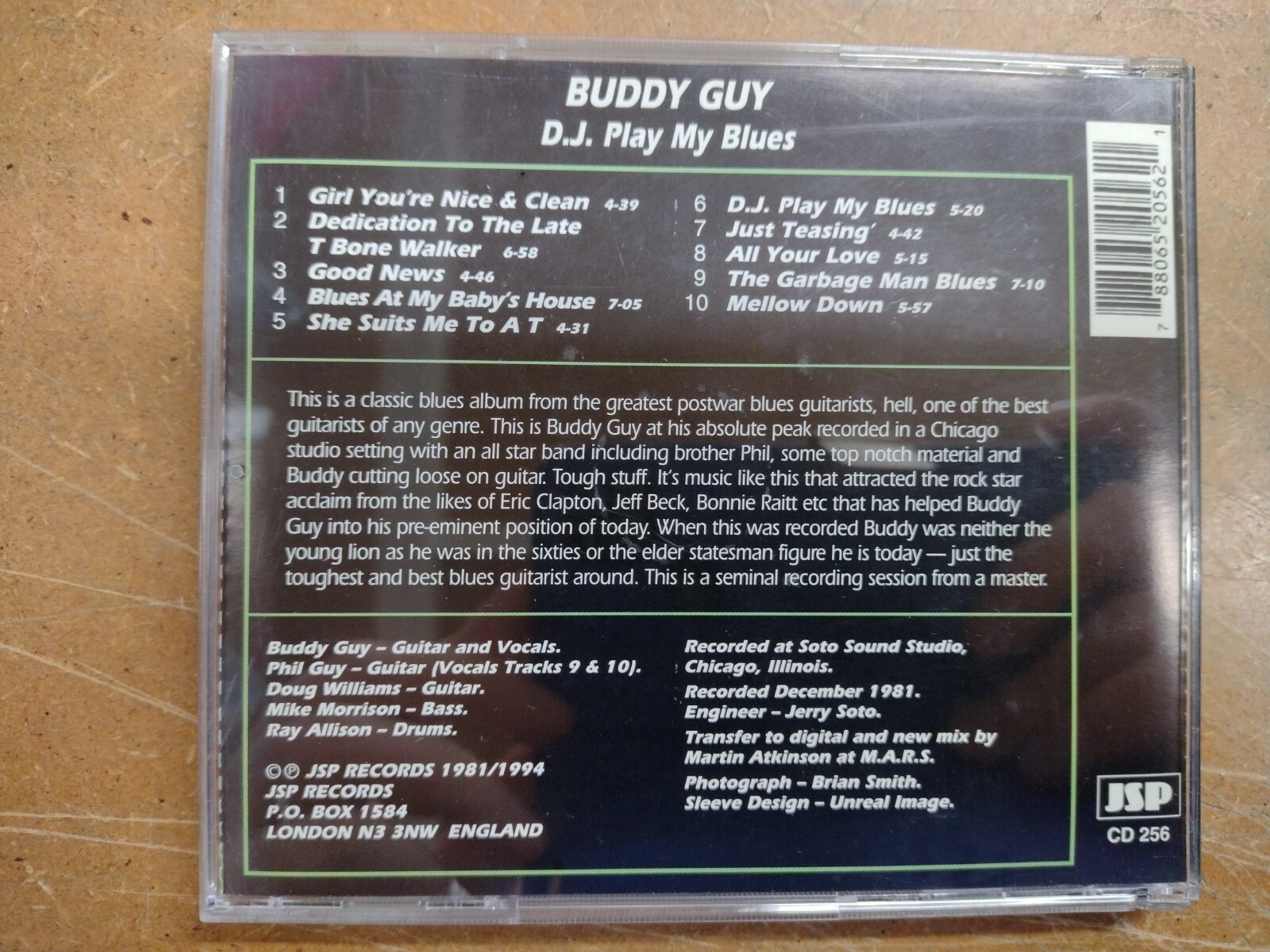 Buddy Guy - The Complete D.J. Play My Blues 1981 Chicago session ...