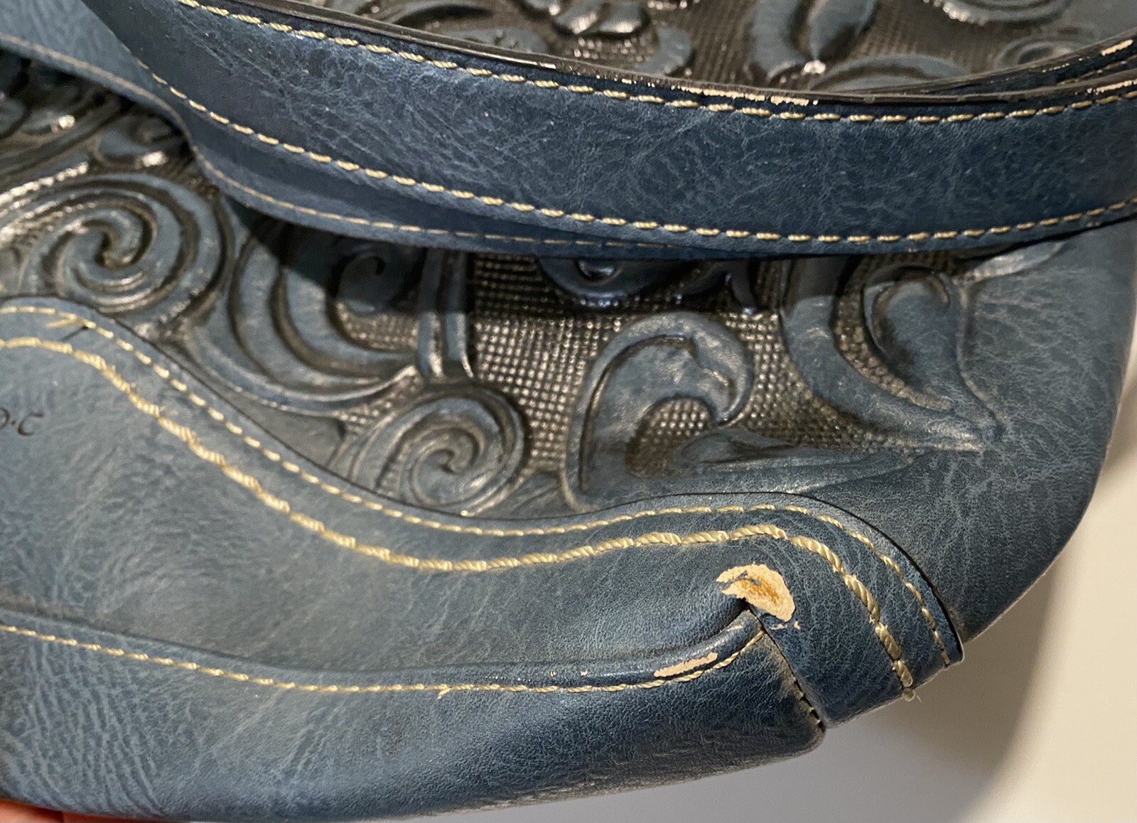 BOC Born Concept Faux Leather Slate Blue Purse Bag To… - Gem