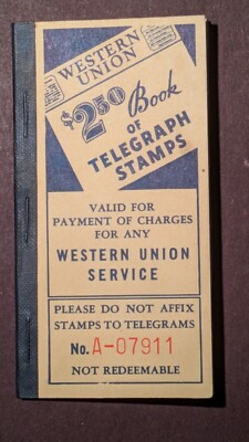 U.S. telagraph stamps. Complete booklet of #16T99-103 XFNH | eBay