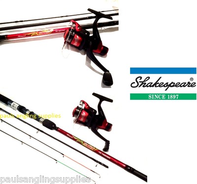 Shakespeare Firebird Float + Feeder Fishing Rods Shakespeare Reels Line ...