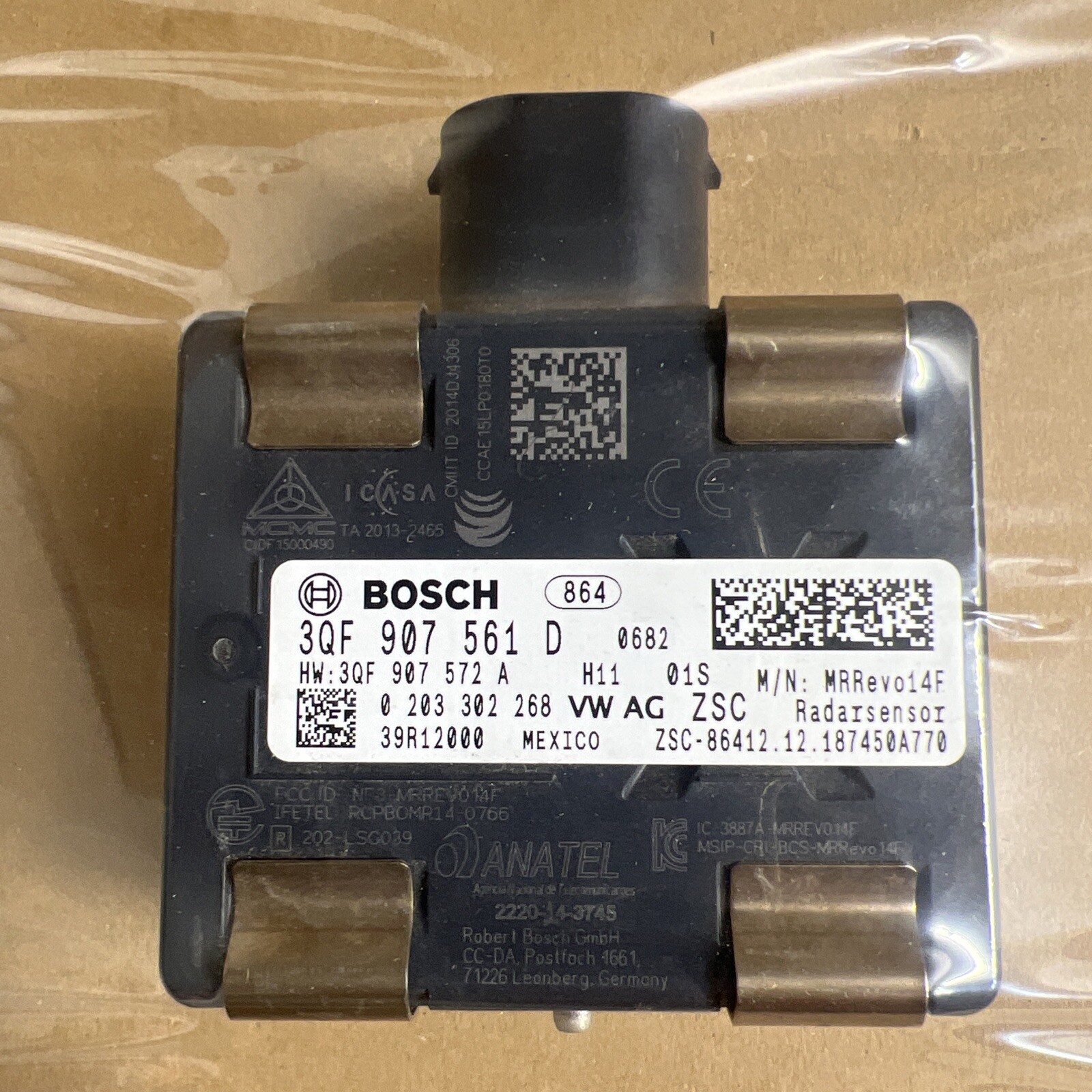 2019-2020 VOLKSWAGEN ATLAS FRONT DISTANCE SENSOR RADAR OEM: 3QF 907 561 ...