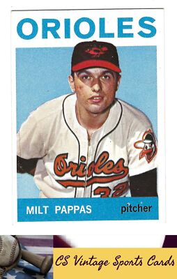 1964 Topps #45 Milt Pappas | eBay
