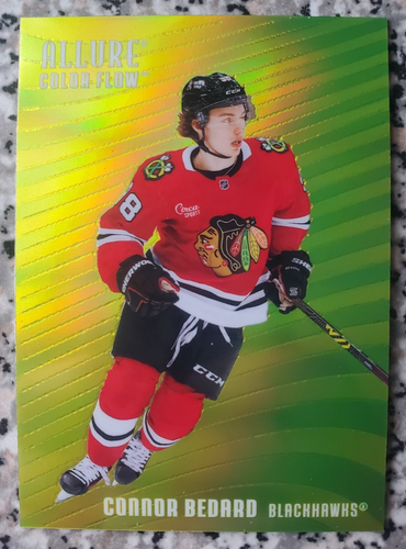 2025-26 Upper Deck Allure Color Flow Yellow Green #CF8 Connor Bedard | eBay