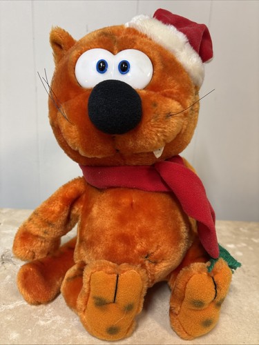 1982 Heathcliff Santa Plush Stuffed Animal Vintage Cat | eBay