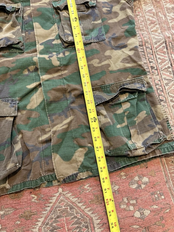 Vintage Military RDF ERDL Hot Weather Coat Medium Camouflage 70s Jungle ...