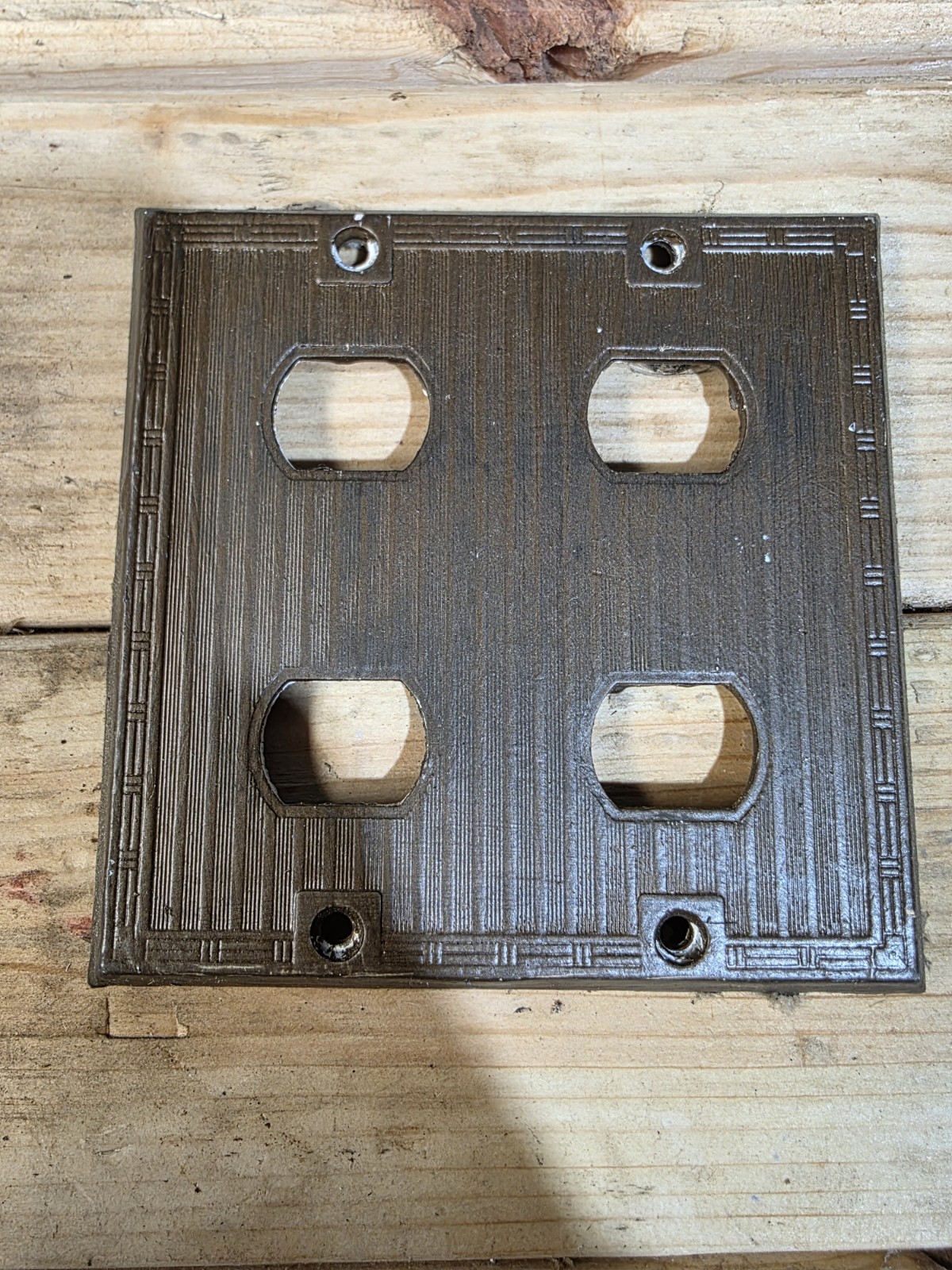 Vintage P&S Despard Line Bakelite 2 Gang Outlet Cover NO GROUND | eBay