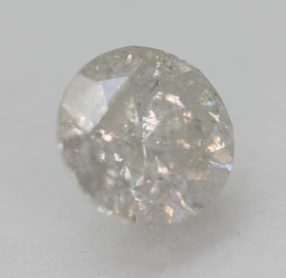 0.82 Carat I Color Round Brilliant Natural EARTH MINED Diamond 5.81mm W ...