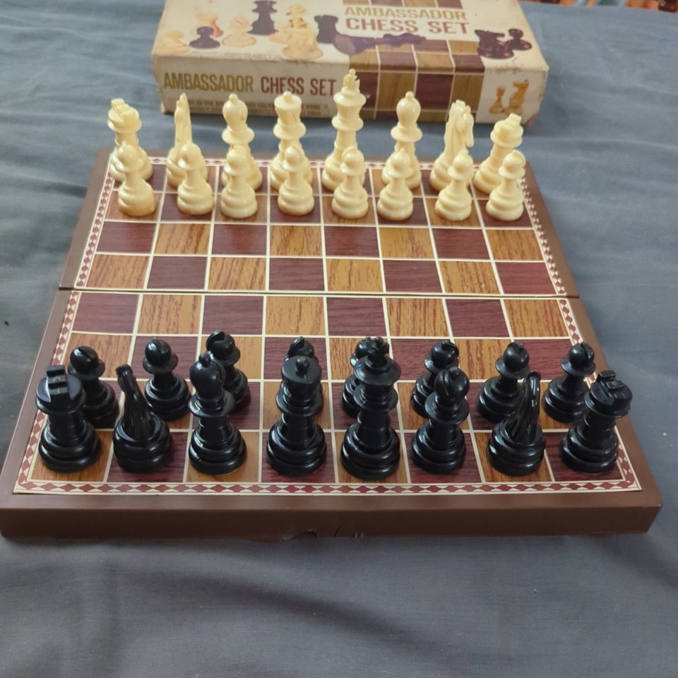 Vintage Ambassador Chess Set Game by Somerville, Made in Hong Kong in ...