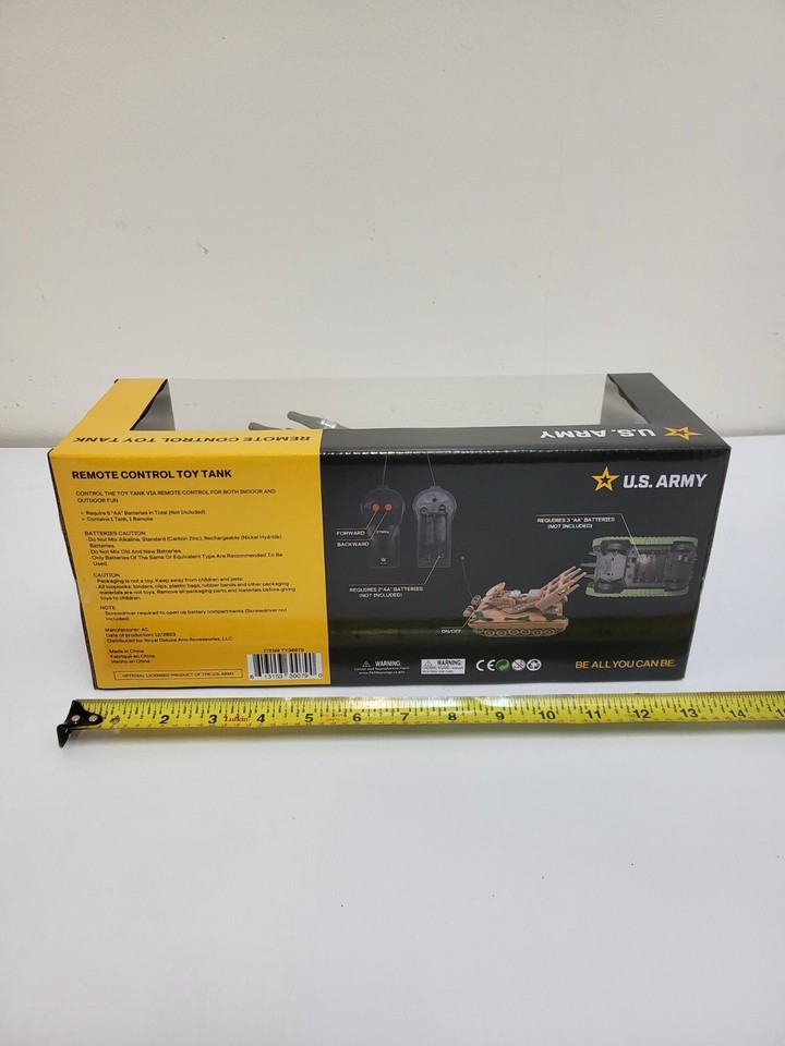 U.S Army Remote Control Toy Tank - Age 5+ Green | eBay