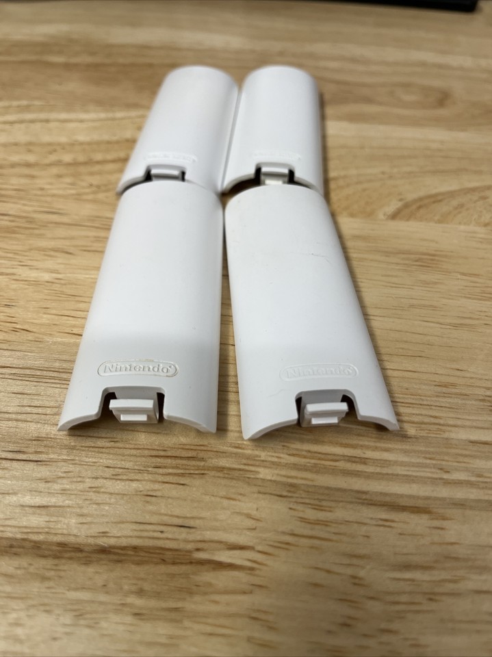 Lot of 4 OEM GENUINE Nintendo Wii White Remote Controller Battery ...