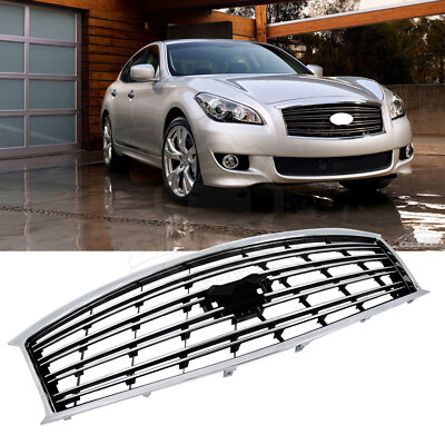 For 2011-2013 Infiniti M37 M56 Front Bumper Grille Chrome M35h Q70 ...