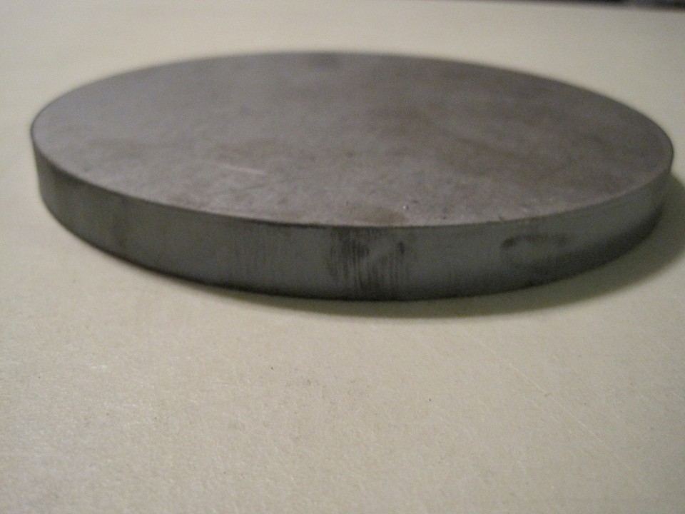 1/8" Steel Plate, Disc Shaped, 3" Diameter, .1250 A36 Steel, Round ...