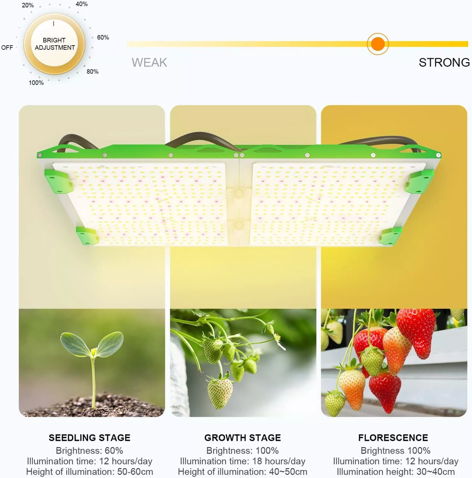 450W LED Grow Light Samsung Full Spectrum for Medical Indoor Plants Veg ...