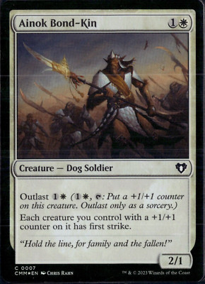 Ainok Bond-Kin - 7 - Foil - CMM - NM - MTG Magic the Gathering | eBay