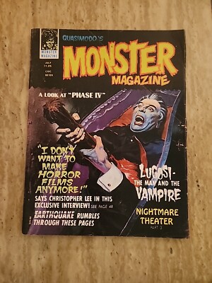 Horror Monster Magazine Quasimodo's Monster Magazine Nov. 1975 EX-NM ...
