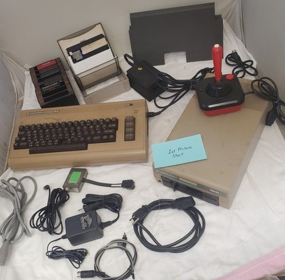 Vintage Commodore 64 Computer System w/ 1541 Disk Drive, Joystick ...