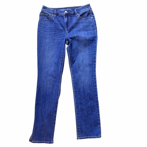 Chico's Jeans Size 4 Blue So Slimming Girlfriend Slim Leg Jean | eBay