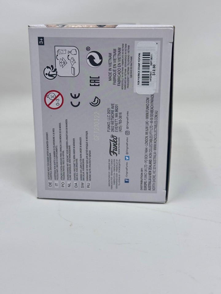 Patrick Stump Fall Out Boy Signed Autograph Funko Pop Rocks #210 Figure ...