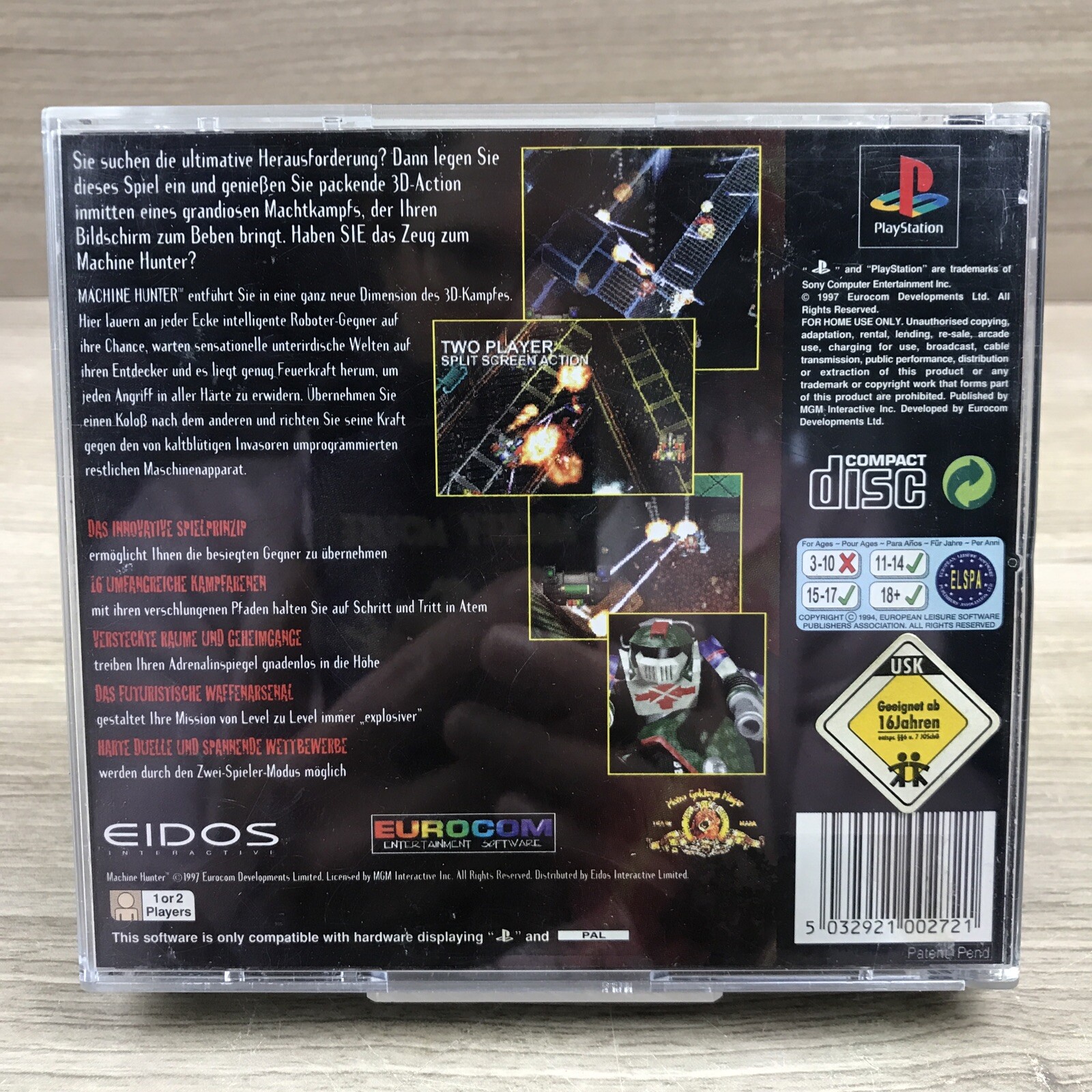 Sony PS1 Spiel • MACHINE HUNTER • Playstation #B7 | eBay.de