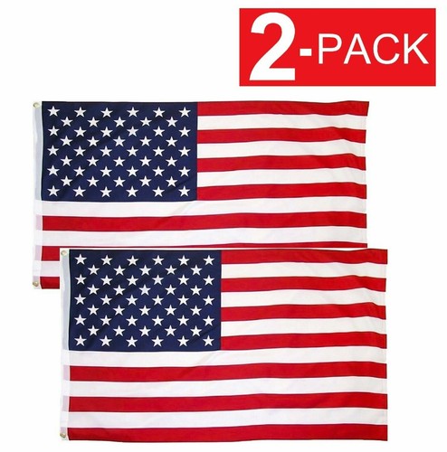 2x3 American Flag w/ Grommets USA United States of America US Flags 2 ...