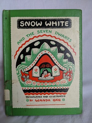 Snow White and the Seven Dwarfs book Wanda Gag 1938 Library 19th ...