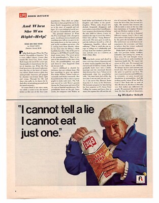 vintage 1960s large size magazine print ad George Washington Lays ...