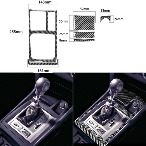 6PCS Carbon Fiber Gear Shift Console Sticker Trim For Lancer GTS 2008 ...
