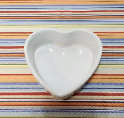 New Fiesta Fiestaware White Heart Ramekin Bowl 7oz. c | eBay