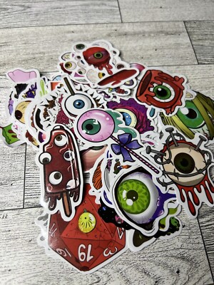 Horror Eyeball Mystery 10 Pack Stickers | eBay