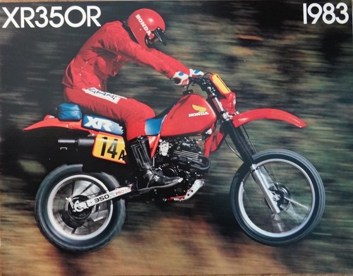 1983 Honda XR350 4-page sales brochure-literature XR 350 | eBay