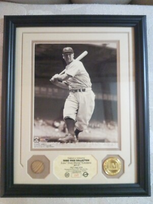Lou Gehrig bat chip Highland Mint plaque | eBay