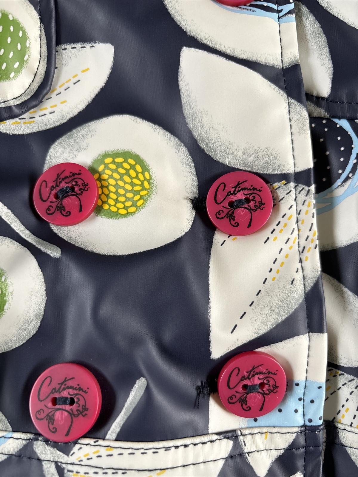 Catimini Baby Girl Coat Sz 12mo Insulated Fleece Lined Heavy Rain ...