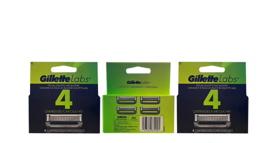Gillette Labs 12 Cartridges Refill Fits All Gillette Labs Razors | eBay