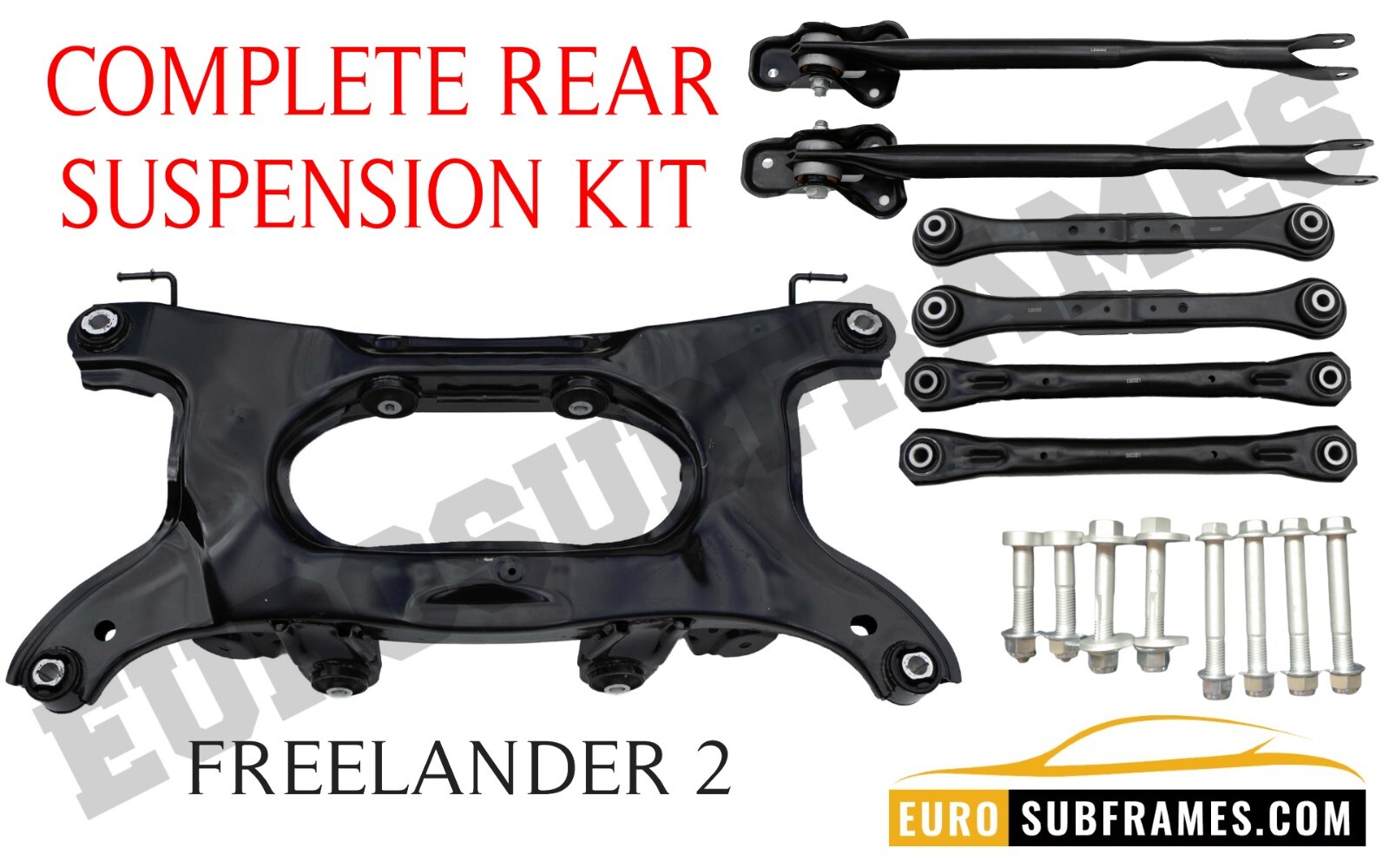 NEW LANDROVER FREELANDER 2 L359 REAR SUBFRAME COMPLETE WITH ARMS AND ...