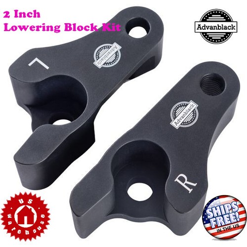US Stock! 2 Inch Lowering Blocks Kit fit Harley Touring Road Street ...