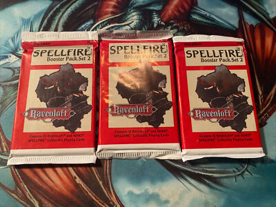 Spellfire CCG: Ravenloft Set 2 Booster Packs x3 Dungeons And Dragons ...