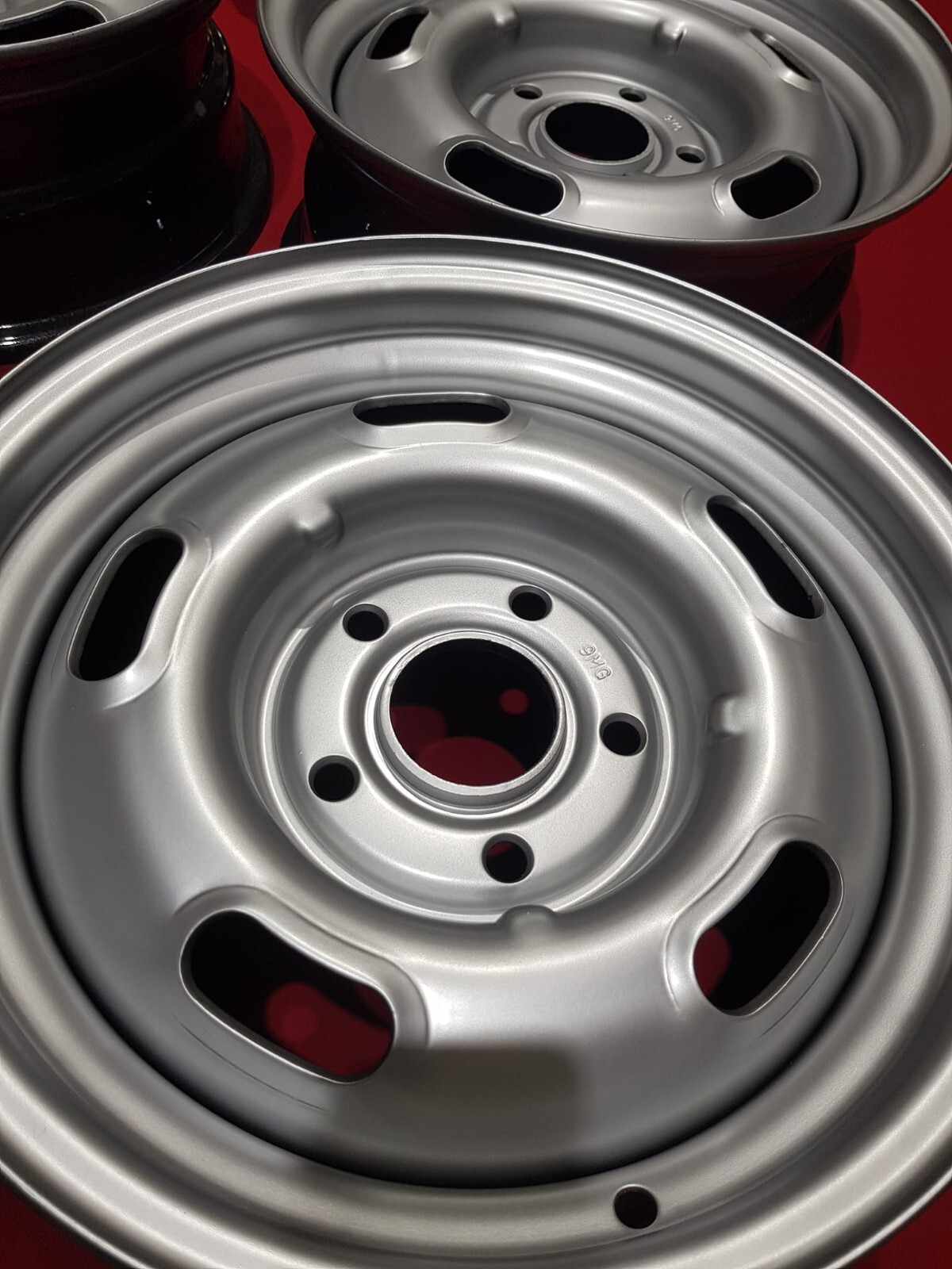 NEW FORD 14 X 6 XW XY GT FALCON 5 SLOT WHEEL SET WITH CAPS & TRIMS FIT ...