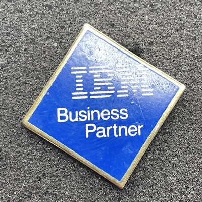 IBM BUSINESS PARTNER Pinback Pin / Lapel Pin / Tie Tack K015 | eBay