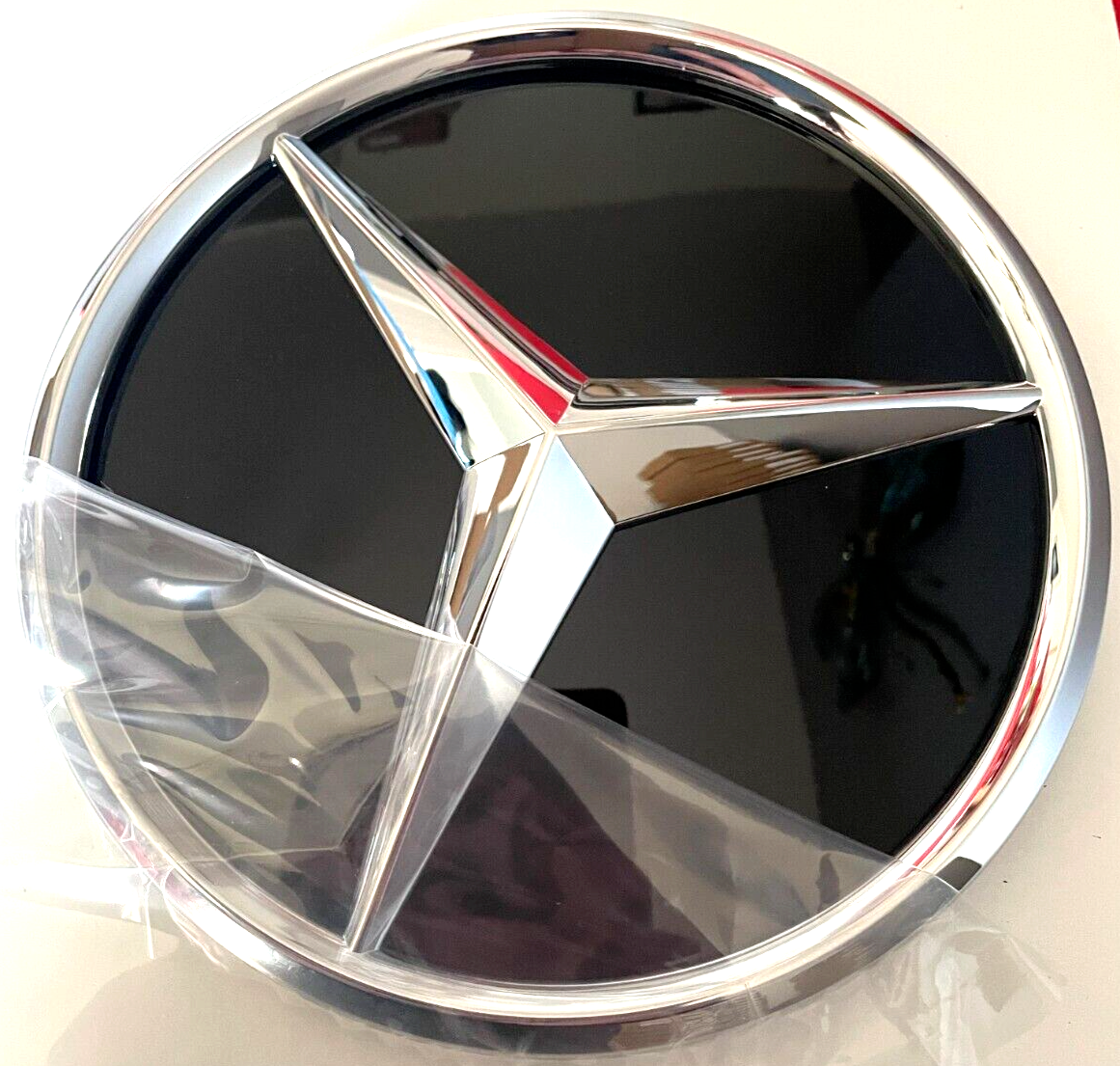 Front Grille Star Emblem Chrome Fits Mercedes Benz W204 W205 W166 W176 ...