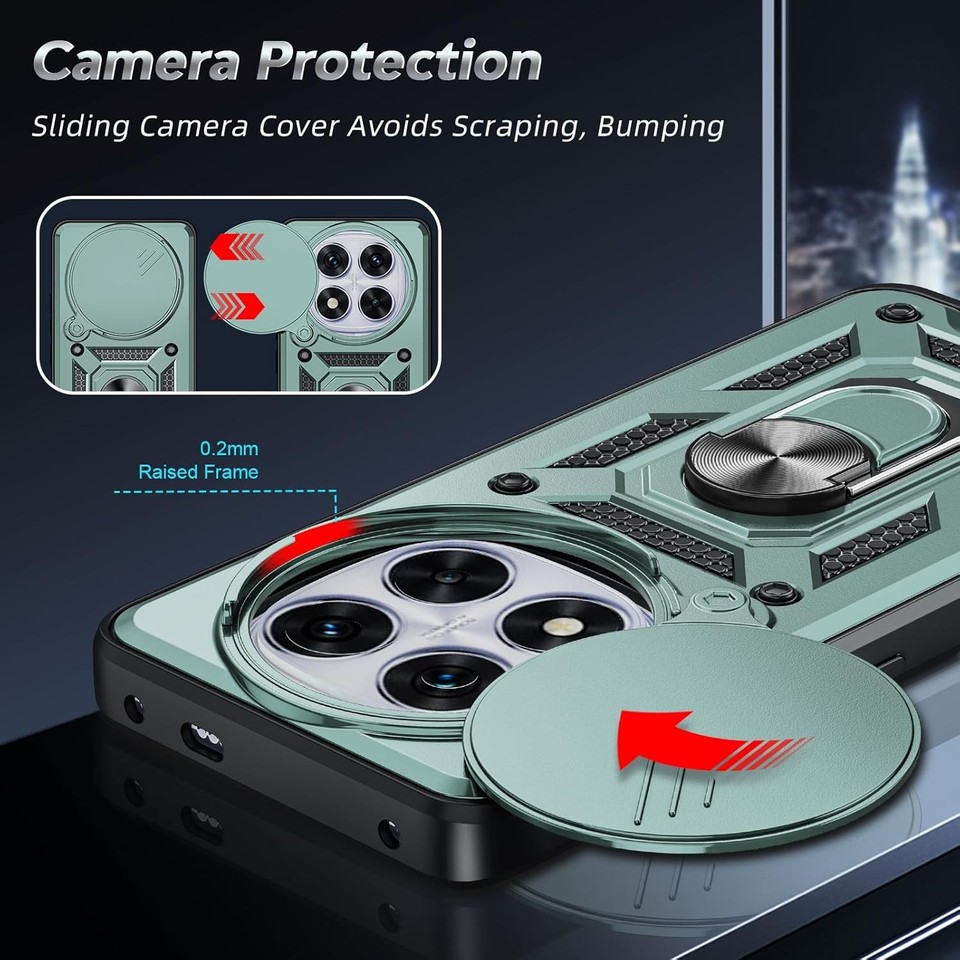 For Xiaomi Redmi Note 14 Pro 5G Slide Camera Flap Protective Case with ...