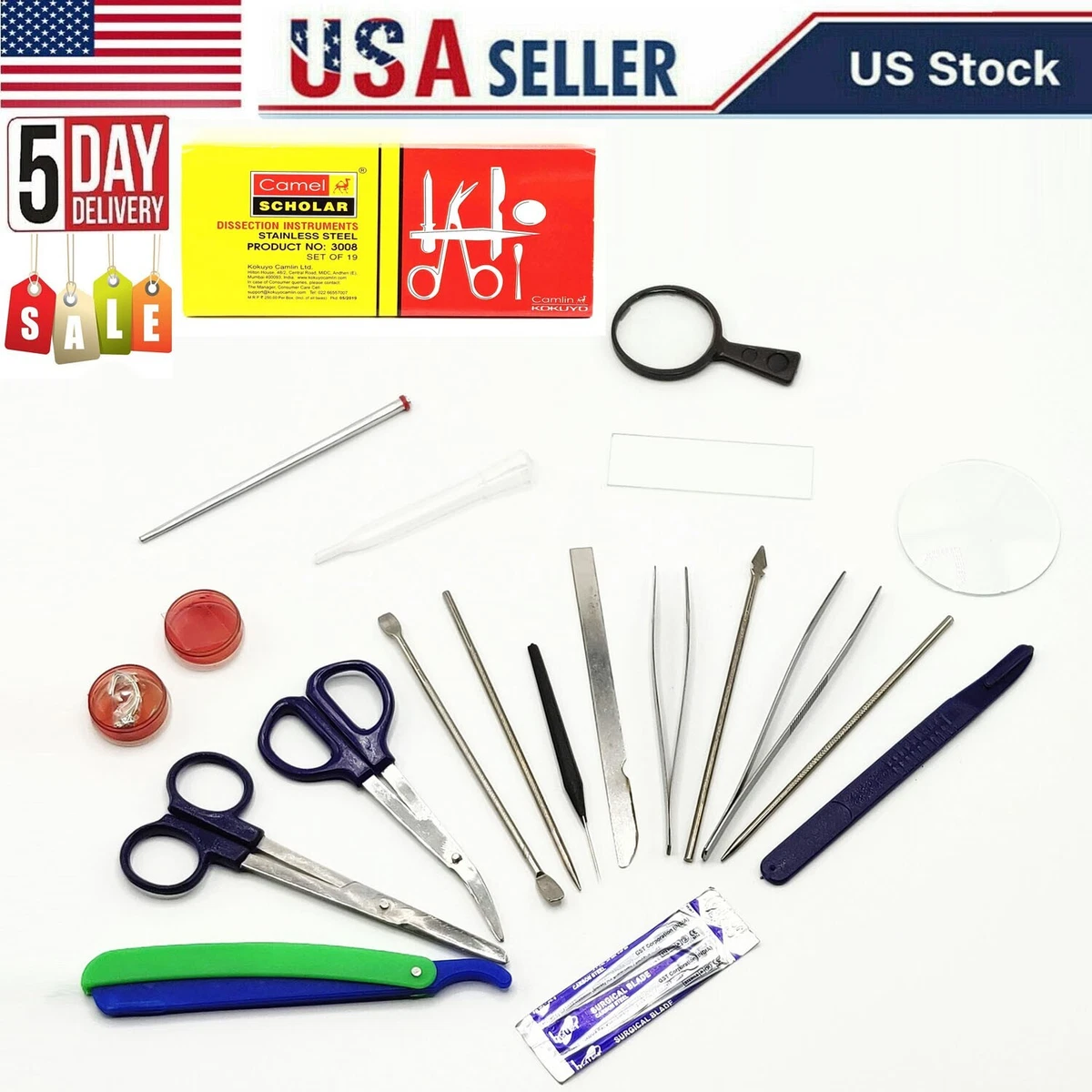 Camel Scholar Dissection Instruments Box 3008 44 Off