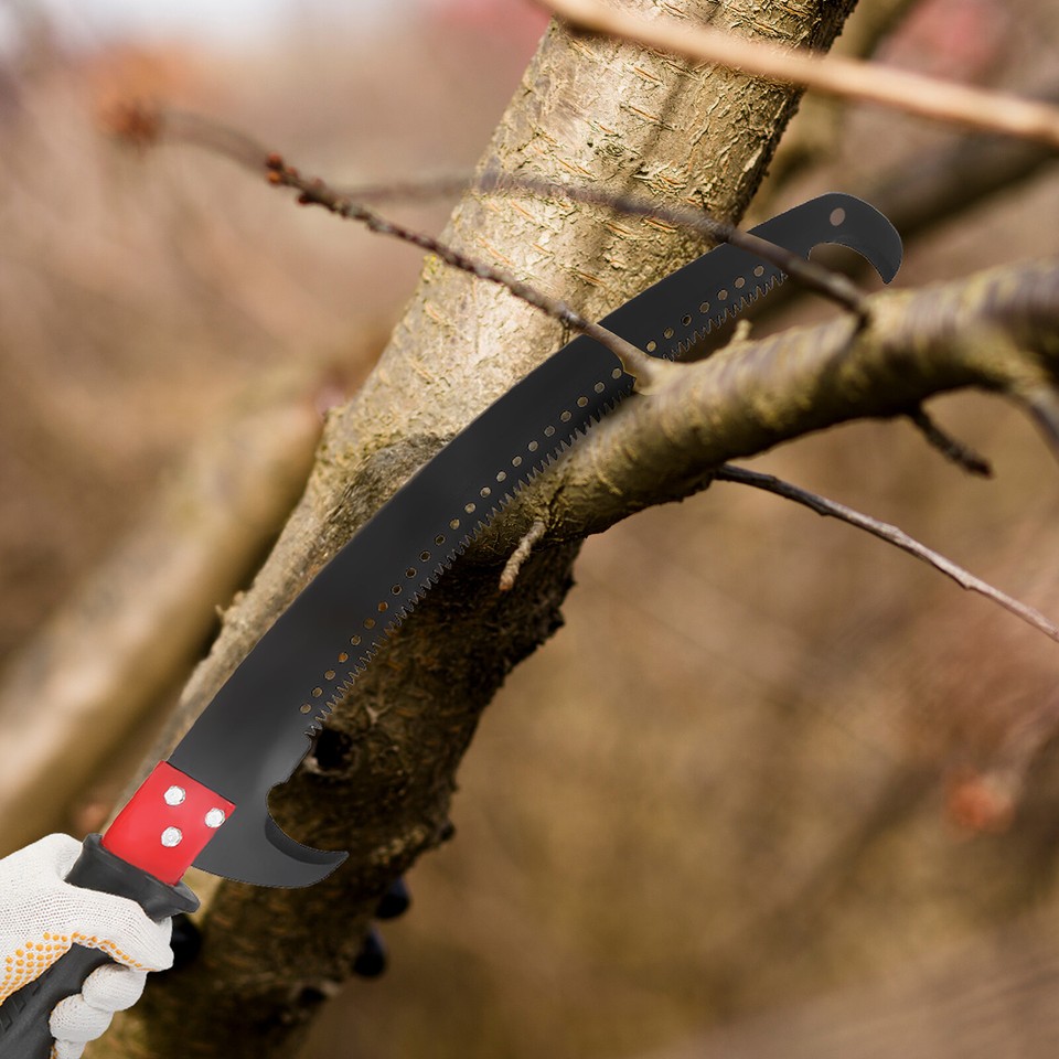 24ft Manual Pole Saw, Lightweight Tree Trimmers Long Handle Pruner Set ...